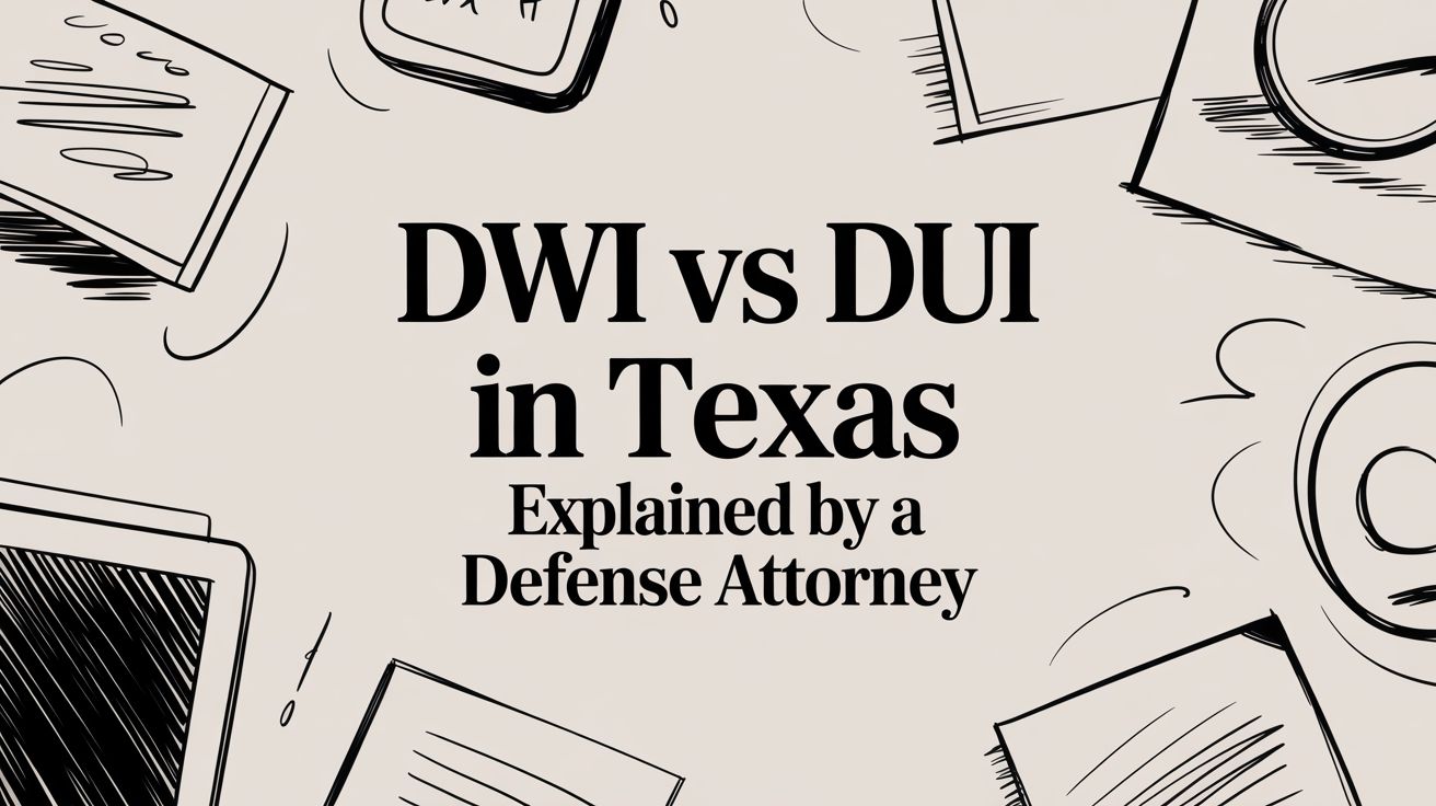DWI vs DUI in Texas: What You Need to Know After an Arrest