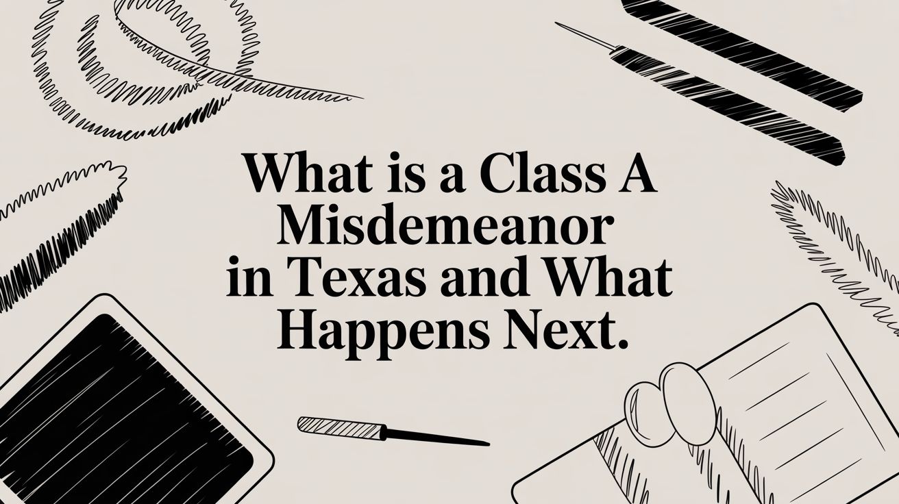 What Is a Class A Misdemeanor in Texas and What Happens Next